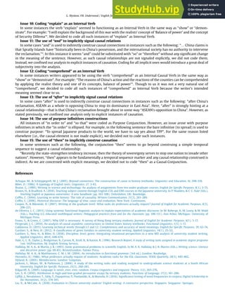 Applying Concepts In International Relations The Language Of Causal Explanation In High-And Low ...