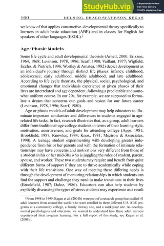 Applying Constructive Developmental Theories Of Adult Development To ...