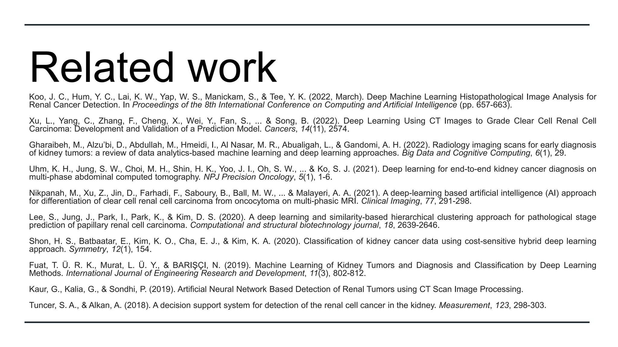 Applying Deep Learning Techniques In Automated Analysis Of Ct Scan