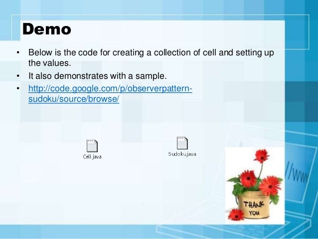 Applying design patterns