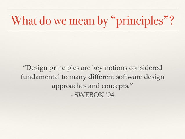 Applying Design Principles in Practice | PPT