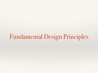 Applying Design Principles in Practice | PDF