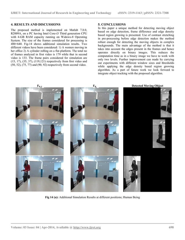 Applying Edge Density Based Region Growing With Frame Difference For Detecting Moving Objects In