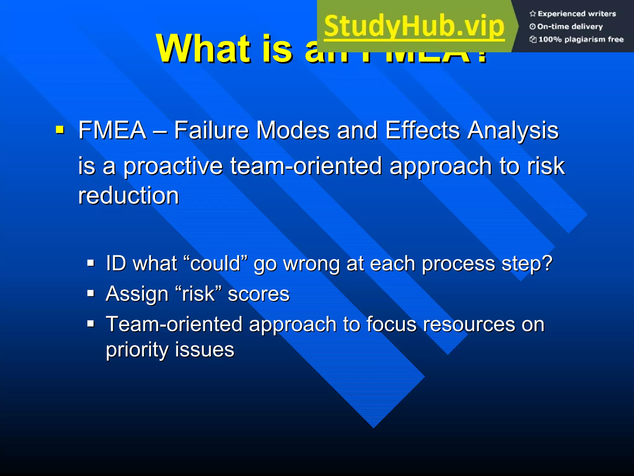 Applying Failure Modes and Effects Analysis (FMEA) in Healthcare ...