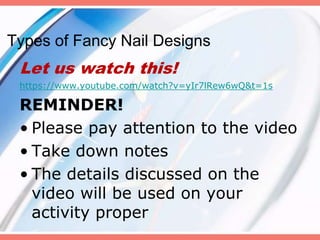 Applying Fancy Nail Design Lesson-4th quarter BC.pptx