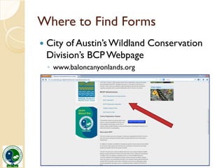 Applying for a BCCP Infrastructure Permit | PDF
