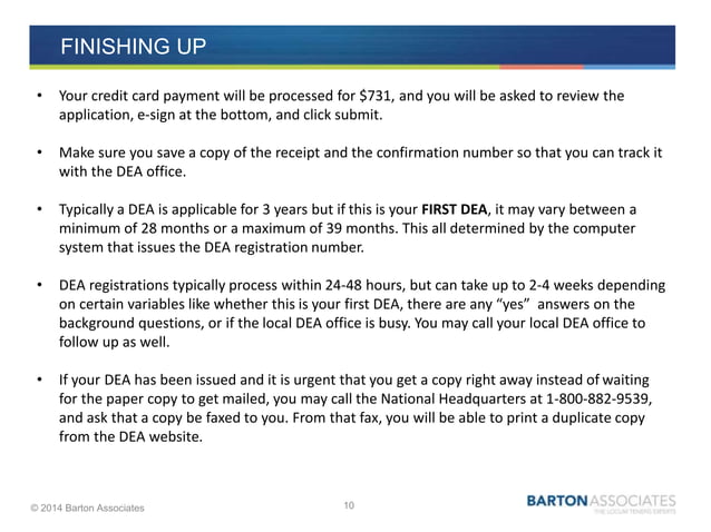 How to Apply for a DEA Registration | PPTX | Medical Health