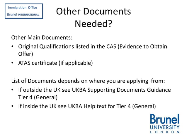 Applying for a Tier 4 Student Visa | PPT