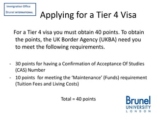 Applying for a Tier 4 Student Visa | PPT