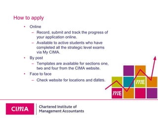 Applying for CIMA membership | PPTX