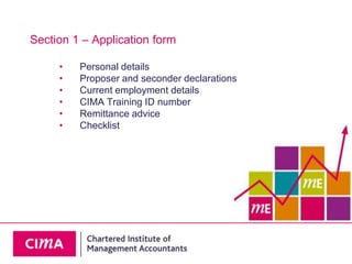 Applying for CIMA membership | PPT