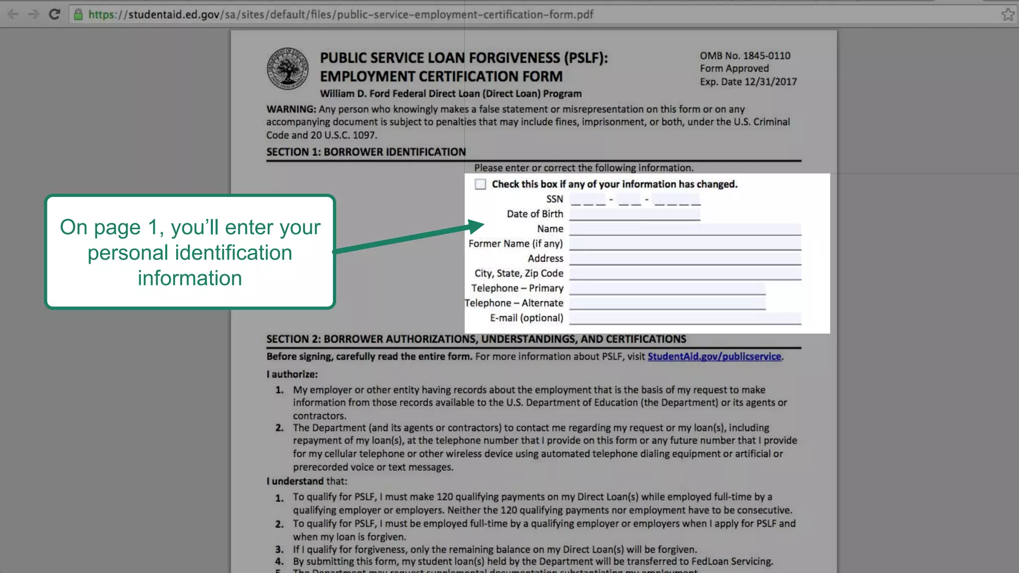 Applying for PSLF | PPTX