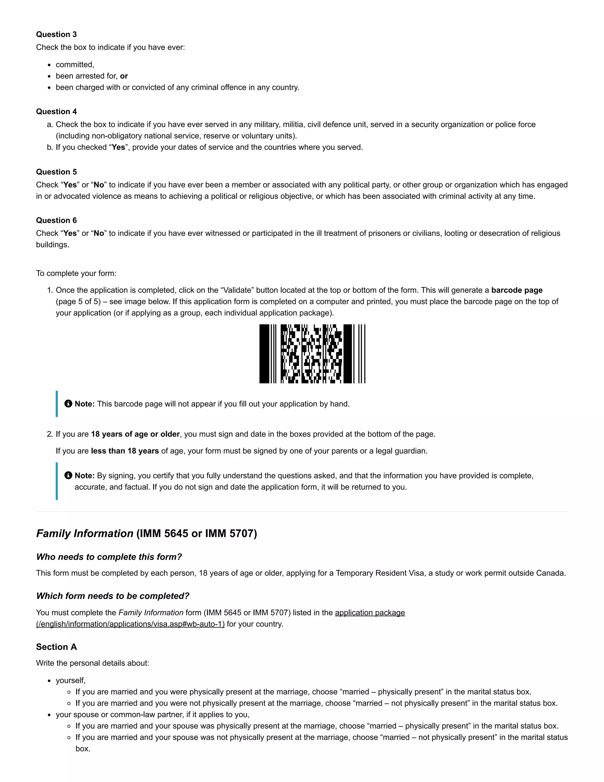 Applying for visitor visa (temporary resident visa – imm 5256) | PDF