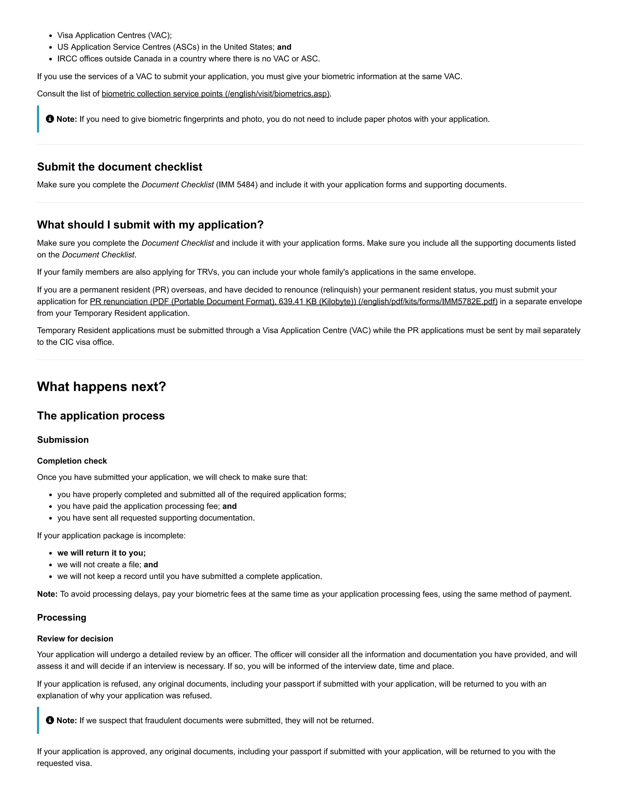 Applying for visitor visa (temporary resident visa – imm 5256) | PDF