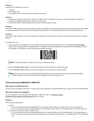Applying for visitor visa (temporary resident visa – imm 5256) | PDF