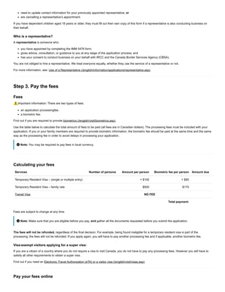 Applying for visitor visa (temporary resident visa – imm 5256) | PDF
