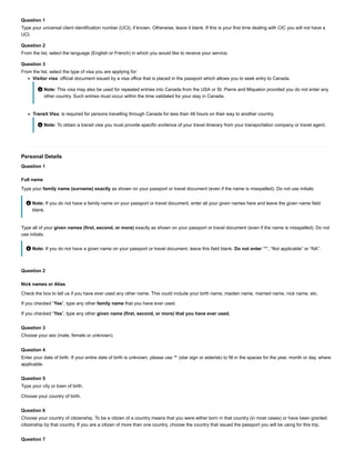 Applying for visitor visa (temporary resident visa – imm 5256) | PDF