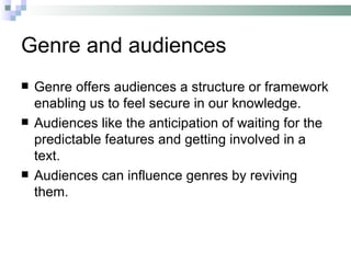 Applying genre to your text | PPT
