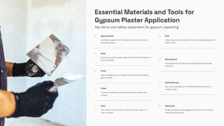 Applying Gypsum Plaster Smoothly: A Comprehensive Guide | PPTX