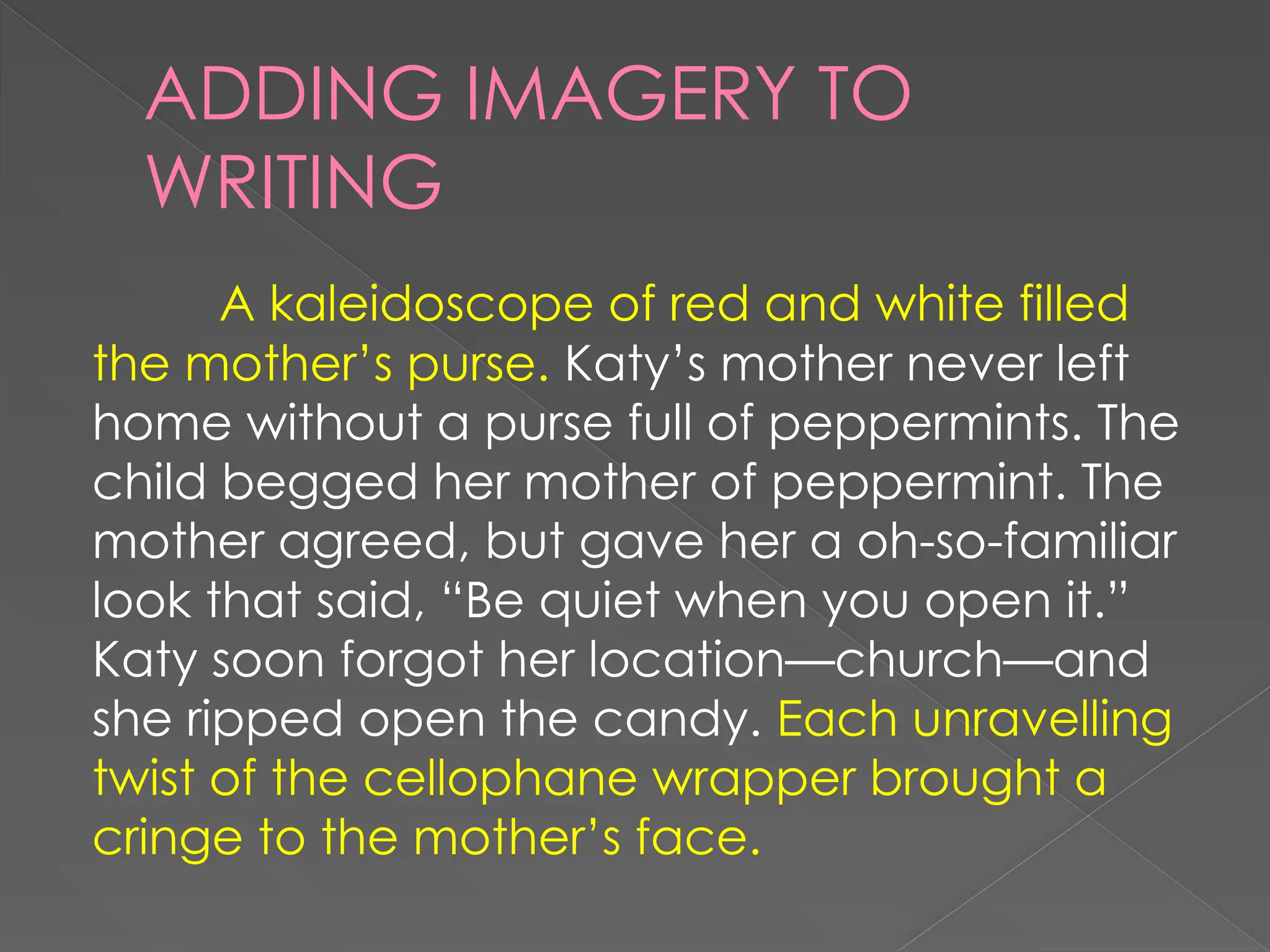 APPLYING IMAGERY in creative writing.pptx