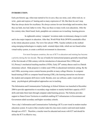 Applying information and communication technology in teacher education ...