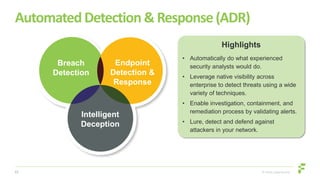Applying intelligent deception to detect sophisticated cyber attacks | PPT