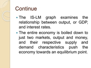 Applying IS-LM model in short run and long run | PPTX