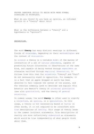 Applying linguistic theory | PDF