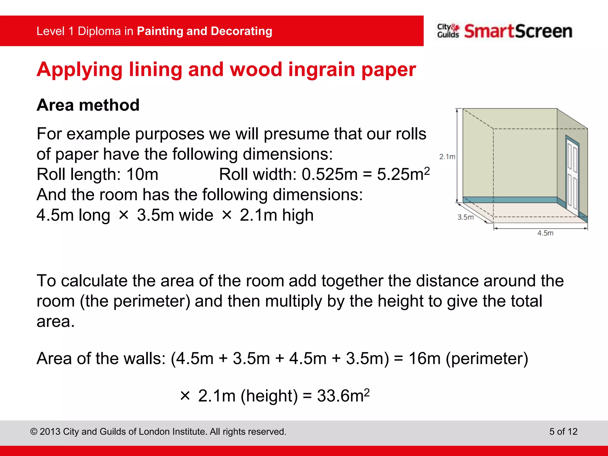 Applying lining and wood ingrain papers | PPTX