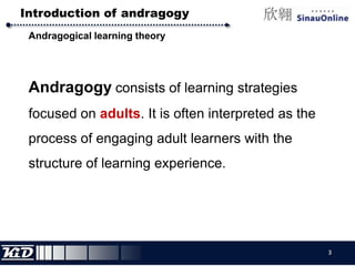 Applying new technologies to andragogical learning | PPT