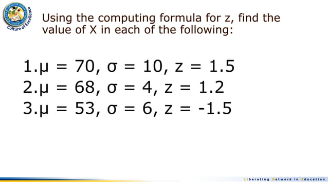 applying normal curve in problem solving.pptx | Science