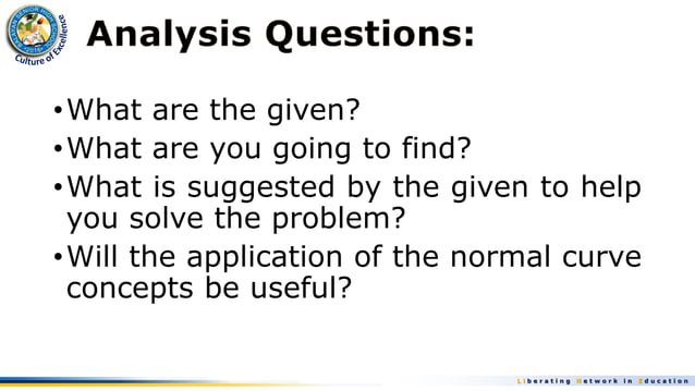 applying normal curve in problem solving.pptx | Science
