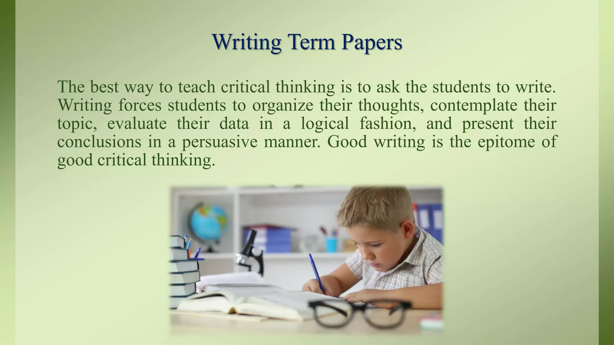 Applying of Critical Thinking Skills in the Classroom | PDF
