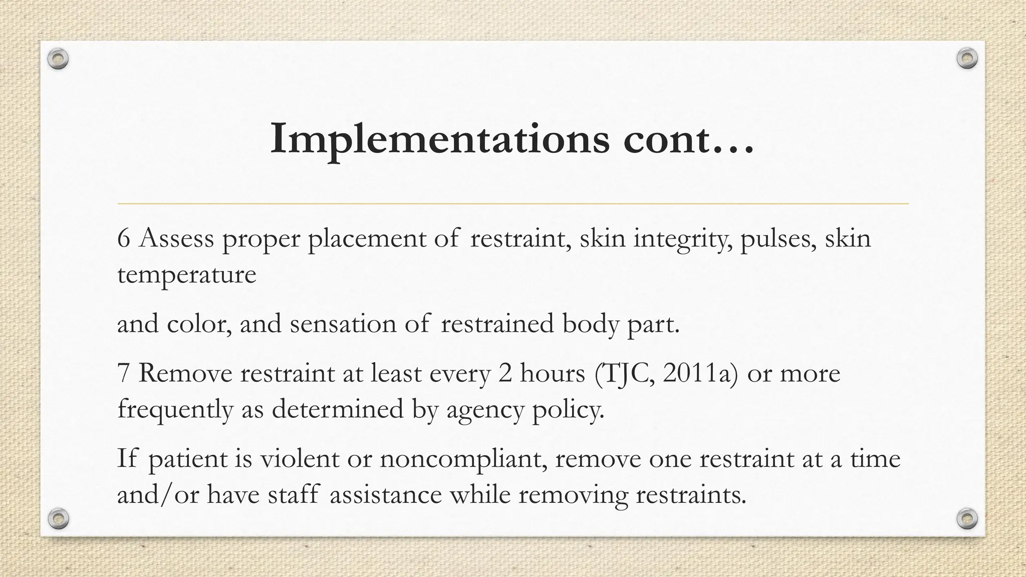 Applying of restraints.pdfddsdsfdskvkldlvd | PDF