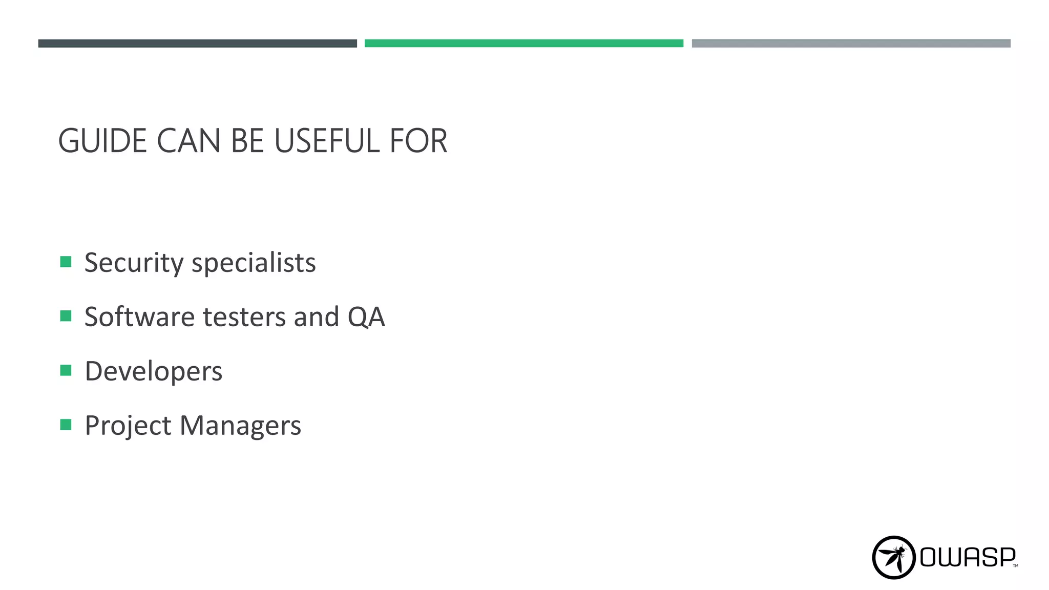 Applying Owasp Web Security Testing Guide Owstg Ppt