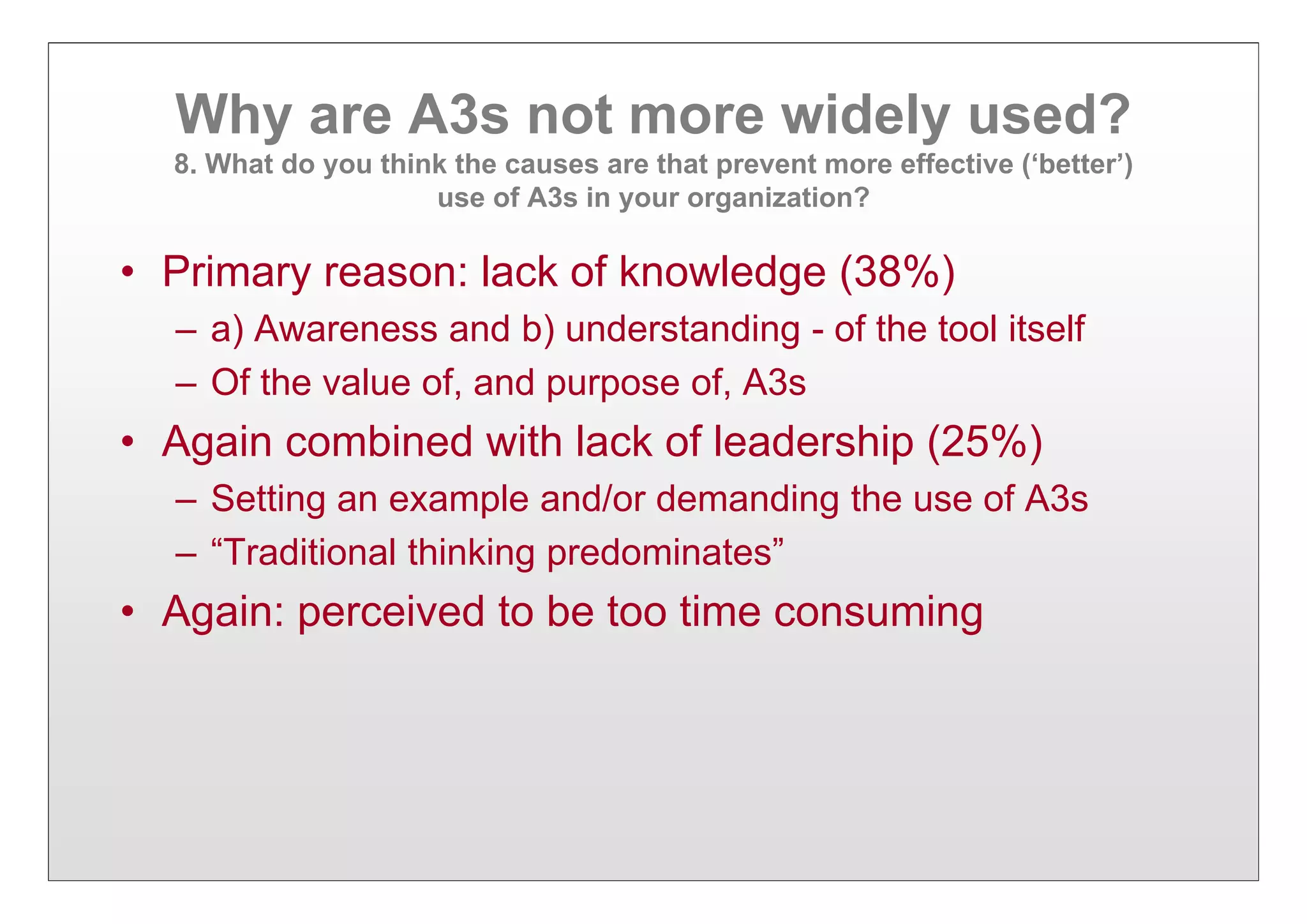 Applying PDCA, A3 Thinking & Problem Solving | PDF