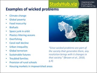 Applying Pedagogies To Wicked Problems In Geography | PPT