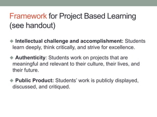 Applying principles of pbl in the classroom | PPTX