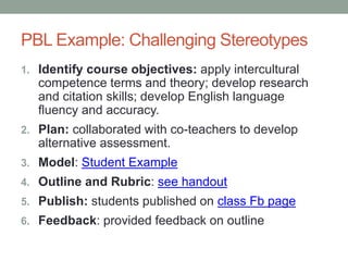 Applying principles of pbl in the classroom | PPTX