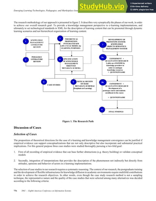 APPLYING QUALITATIVE RESEARCH IN E-LEARNING DISCUSSION AND FINDINGS FROM THREE CASE STUDIES ...