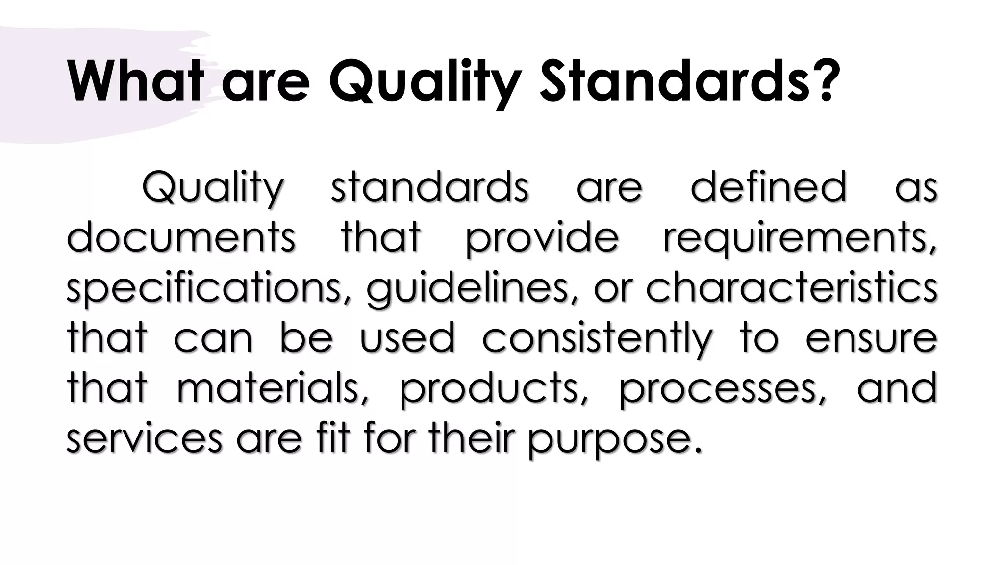 Applying Quality Standards.pdf | Business | Business and Finance