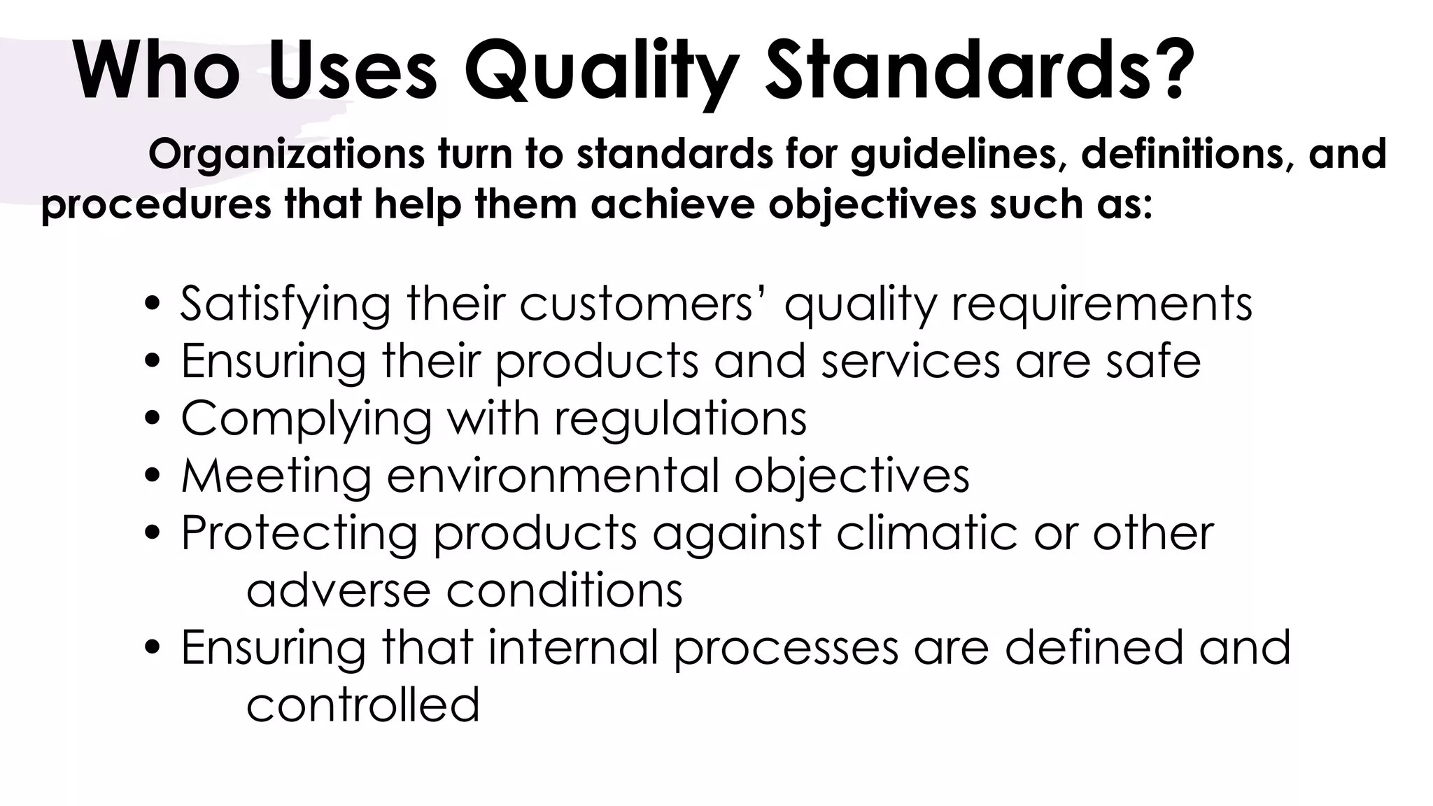 Applying Quality Standards.pdf | Business | Business and Finance
