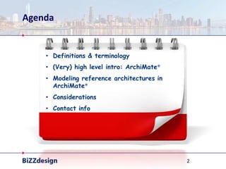 Applying reference models with archi mate | PPTX