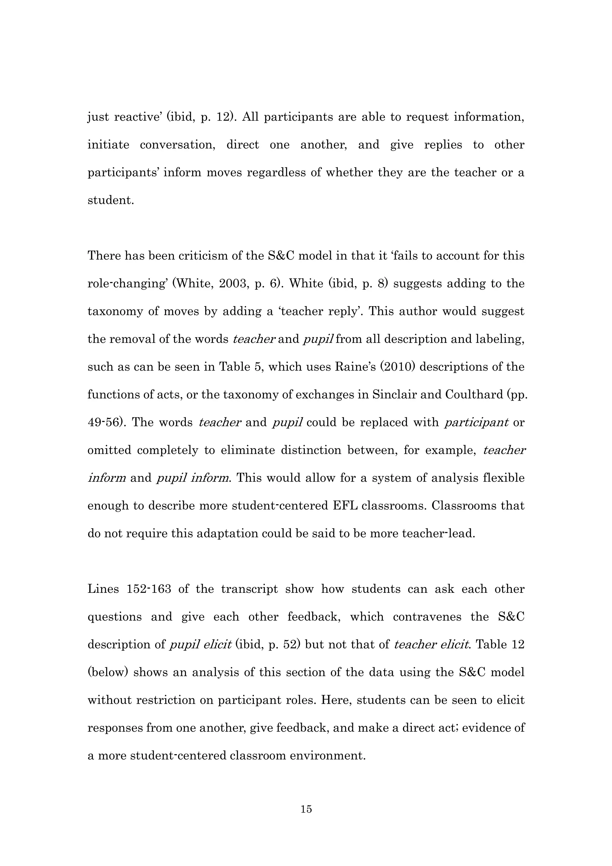 Applying simclair coulthard model | PDF