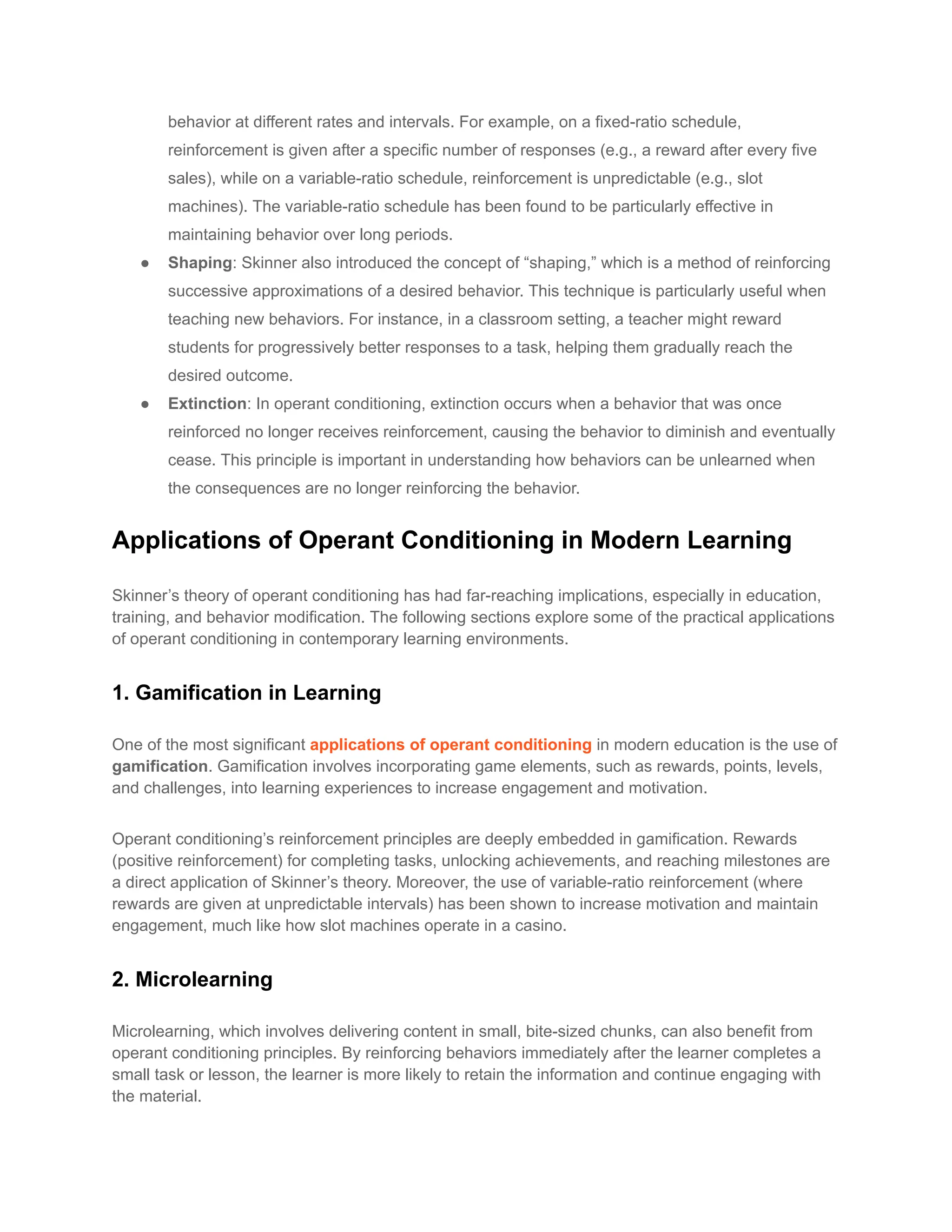 Applying Skinner’s Operant Conditioning to Microlearning for Greater ...