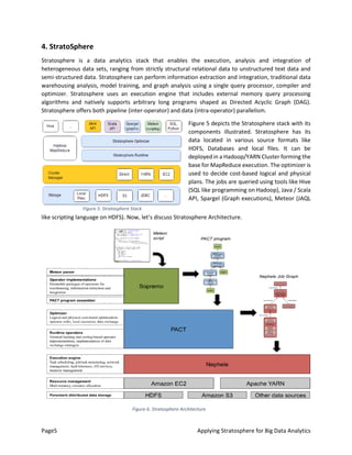 Applying stratosphere for big data analytics | PDF | Databases | Computer Software and Applications