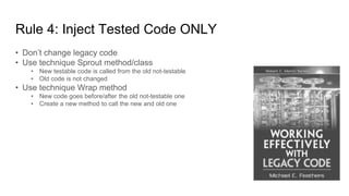 Applying TDD to Legacy Code | PPT