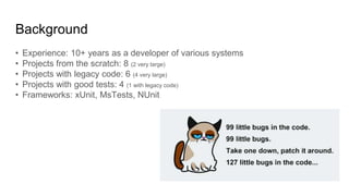 Applying TDD to Legacy Code | PPT