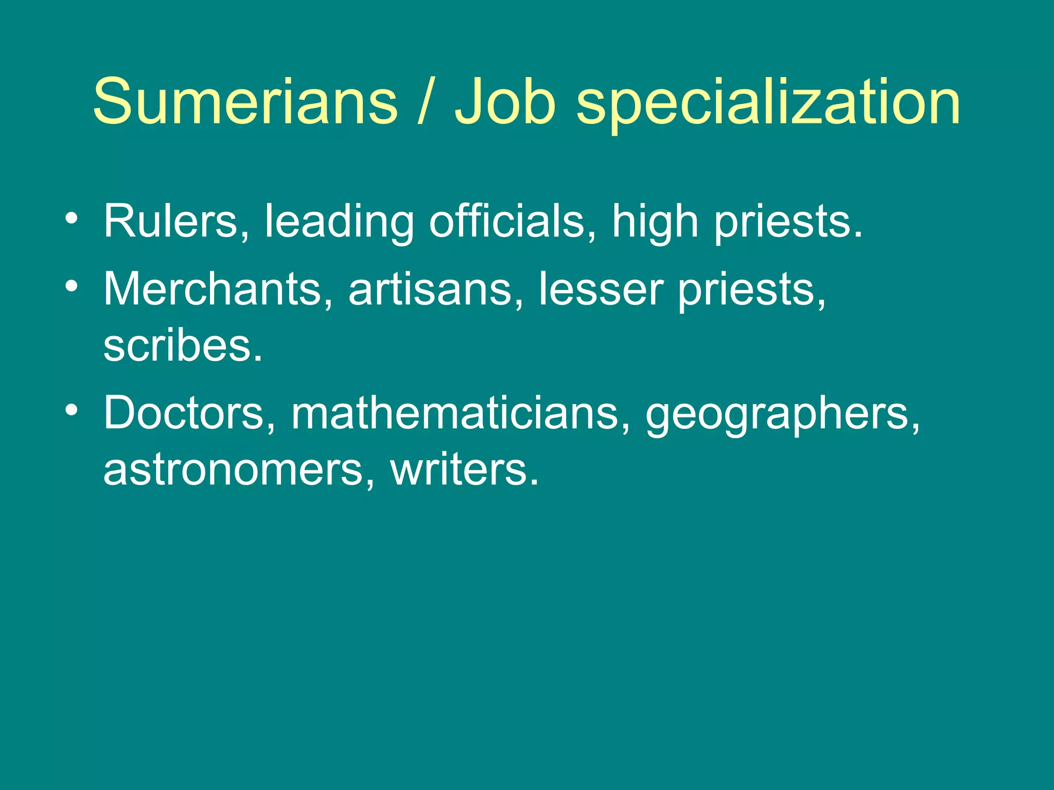 Applying The Eight To Sumer | PPT