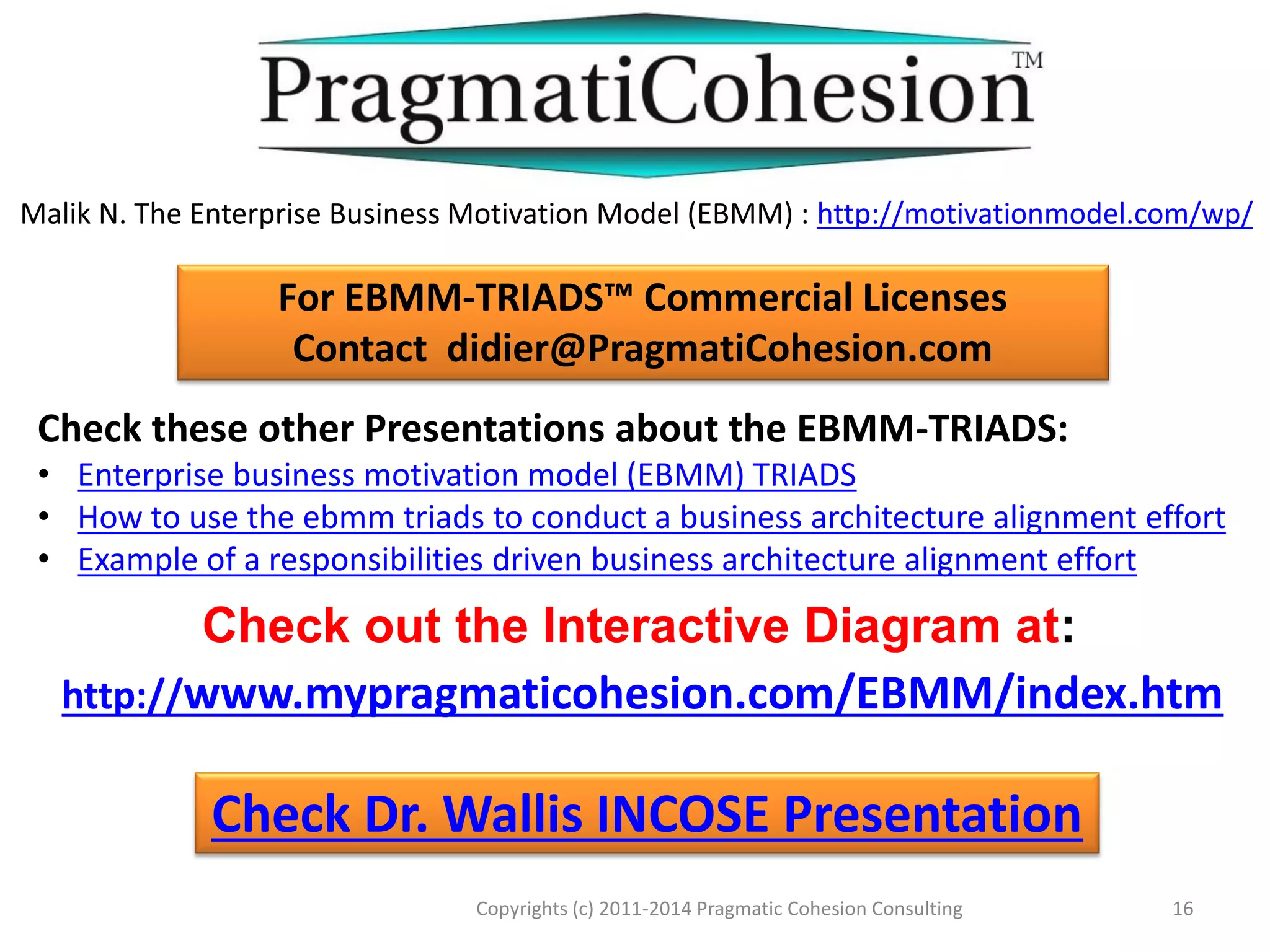 Applying the integrative propositional analysis (ipa) to the ebmm ...